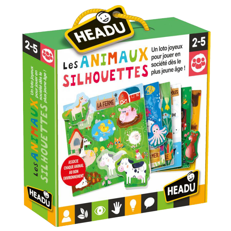 Les Animaux-Silhouettes : Jeu éducatif pour Enfant - Mon Ludicaire